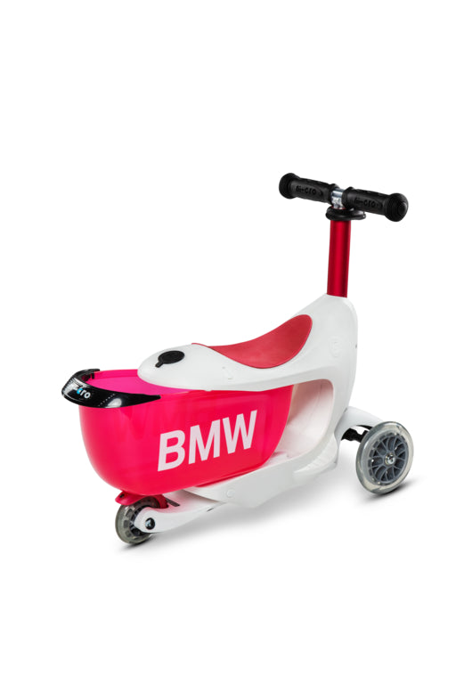 BMW KIDS SCOOTER - WHITE/RASPBERRY RED – The Little Big Kid Company